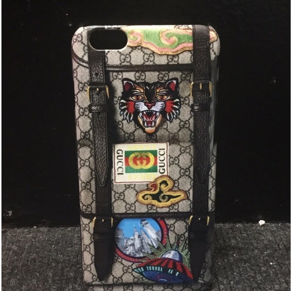 Gucci | Cell Phones & Accessories | Gucci Black And Gray Monogram ...